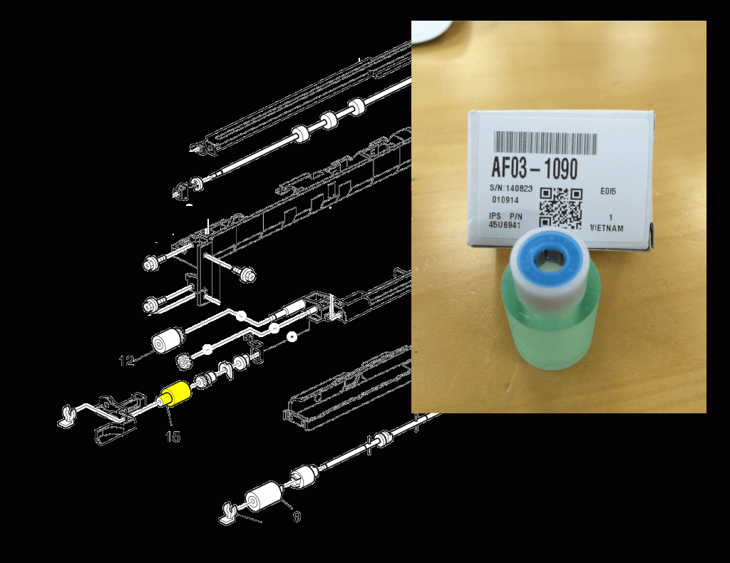 Ricoh Paper Feed Roller:Feed AF031090 – Ricoh-Store